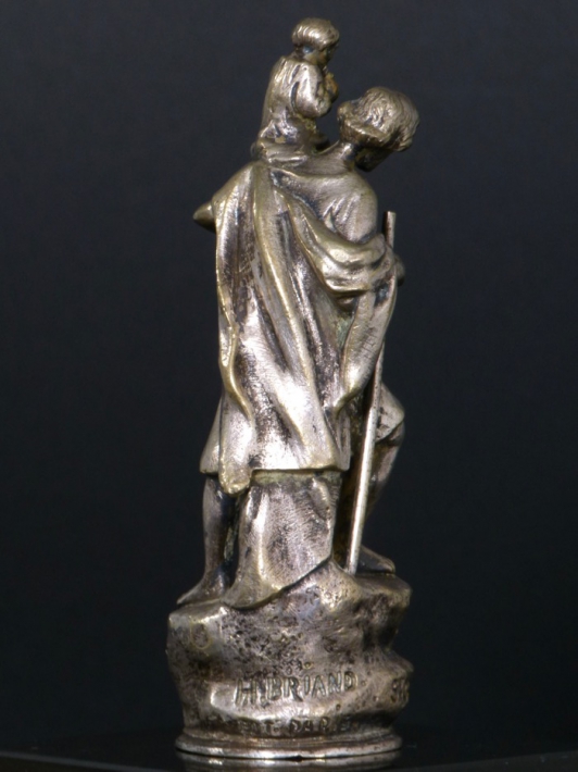 H BRIAND St CHRISTOPHE GUIDEZ-NOUS MASCOTTE -RADIATOR CAP BRIAND H.J.