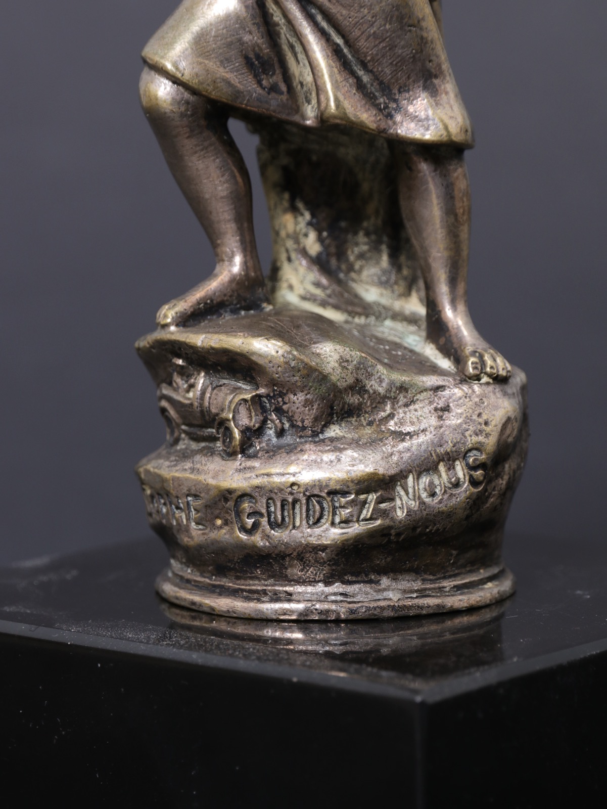 H BRIAND St CHRISTOPHE GUIDEZ-NOUS MASCOTTE -RADIATOR CAP BRIAND H.J.